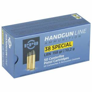 PPU PPH38SL Handgun 38 Special 158 gr Lead Round Nose (LRN) 50 Bx/ 10 ...